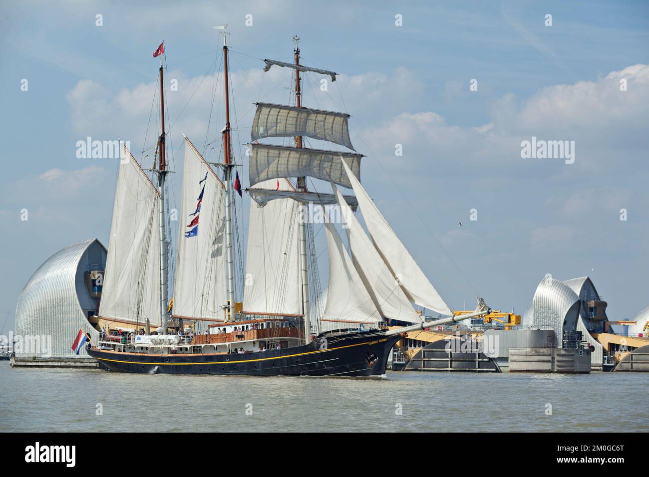 Tallship on the Thames at Greenwich Tall ship Festival, London Stock ...