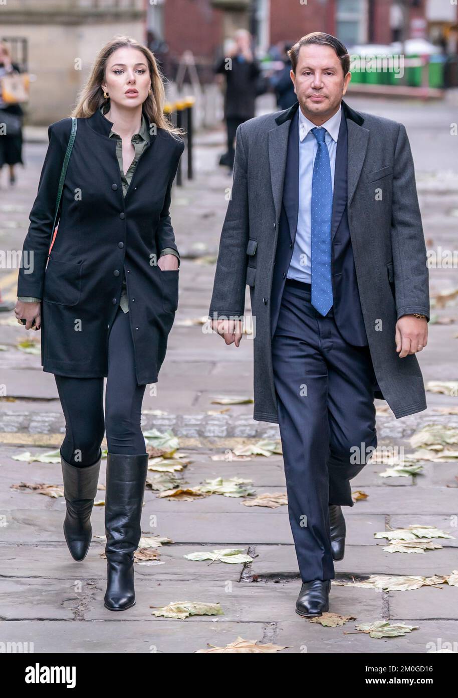 Socialite James Stunt and Helena Robinson outside Leeds Cloth Hall ...