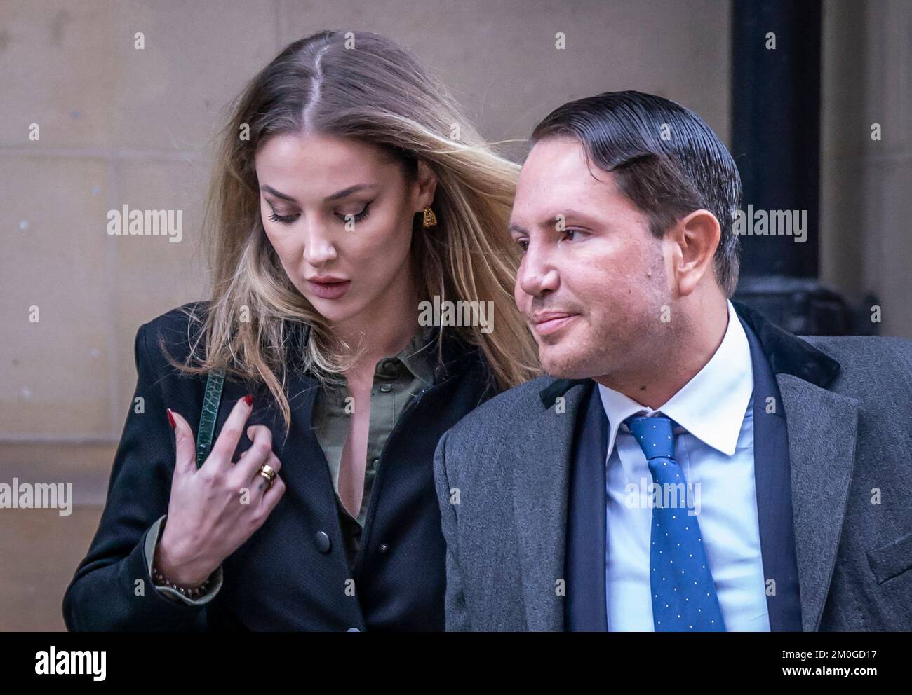 Socialite James Stunt and Helena Robinson outside Leeds Cloth Hall ...