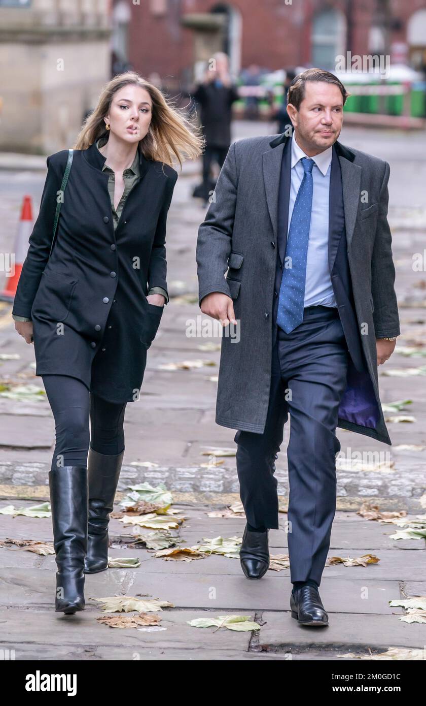 Socialite James Stunt and Helena Robinson outside Leeds Cloth Hall ...