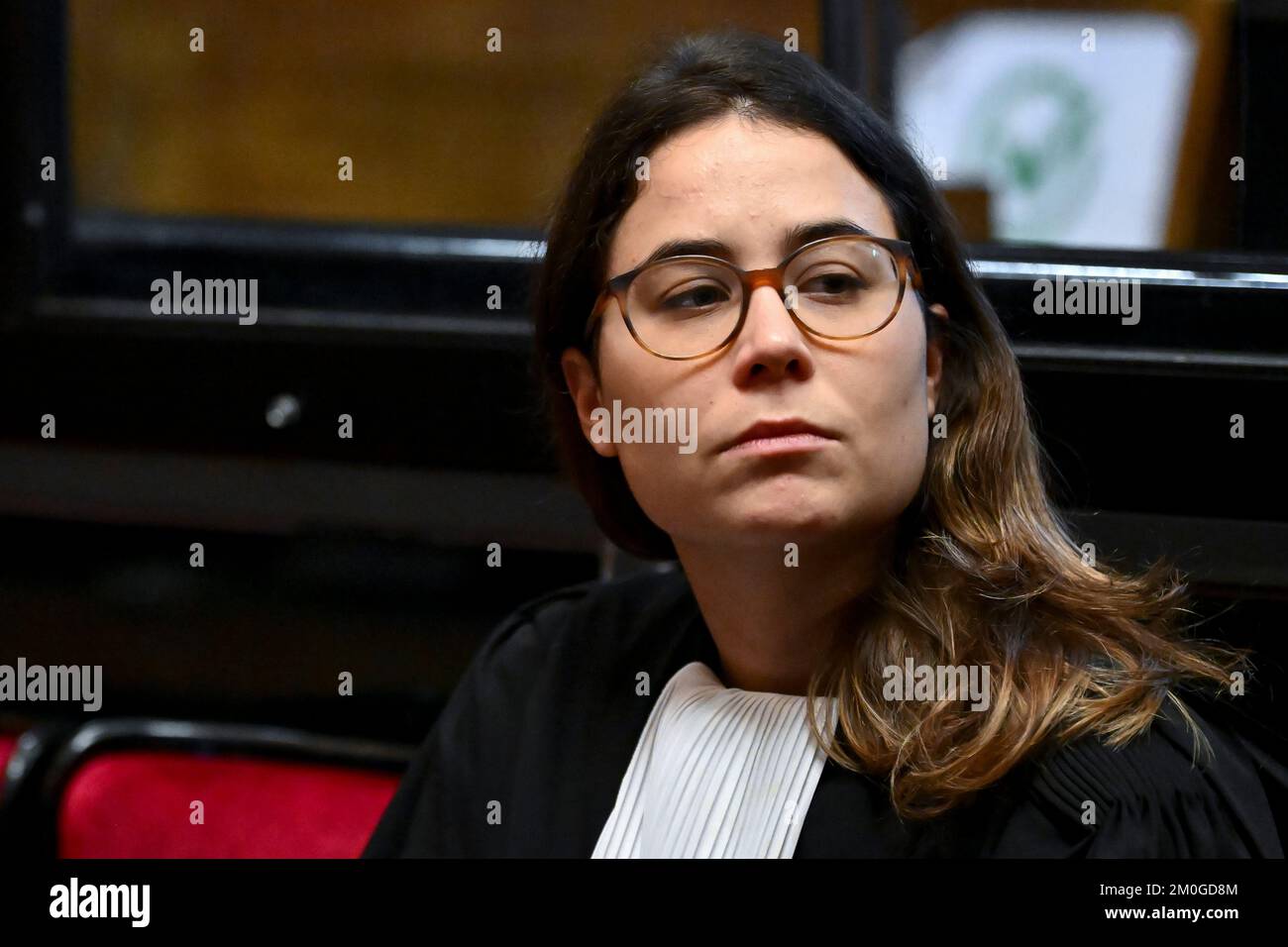 Brussels, Belgium, 06 December 2022, Lawyer Victoria Libert representing the civil parties ...