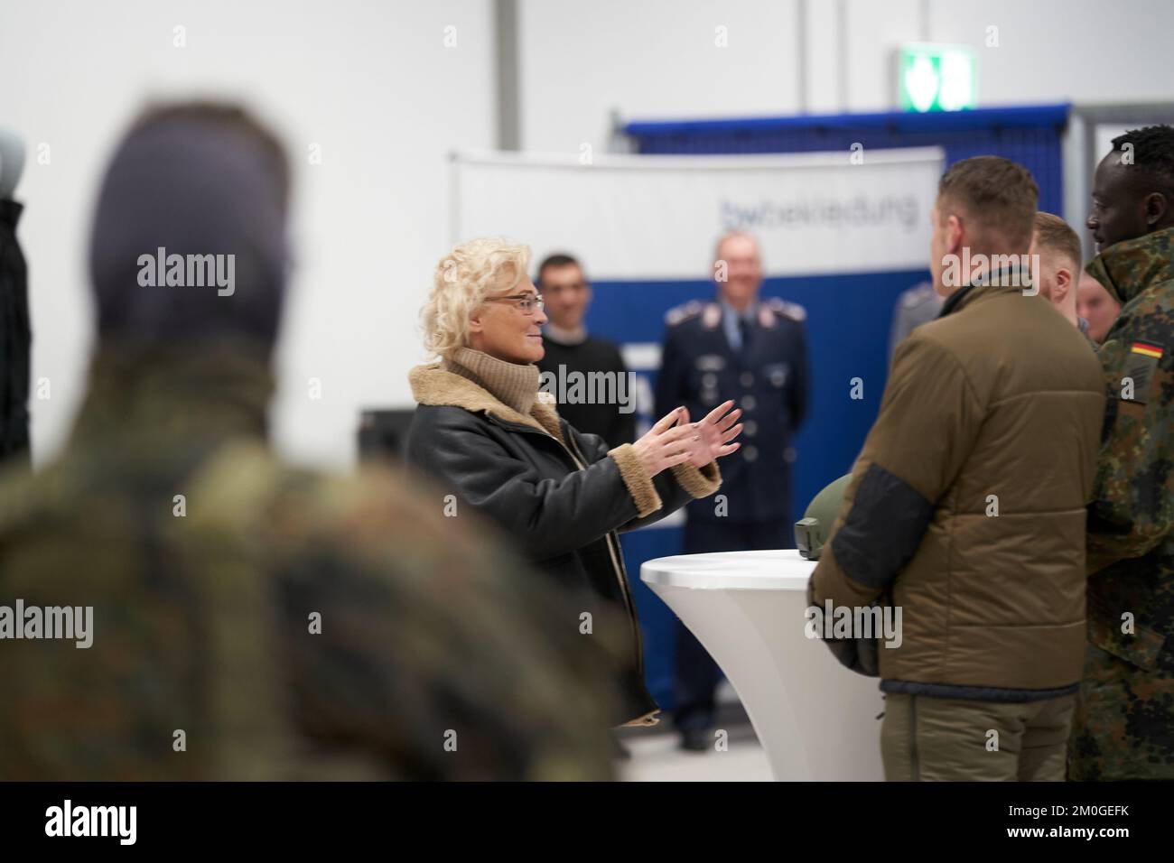 Simmern, Germany. 06th Dec, 2022. German Defense Minister Christine ...