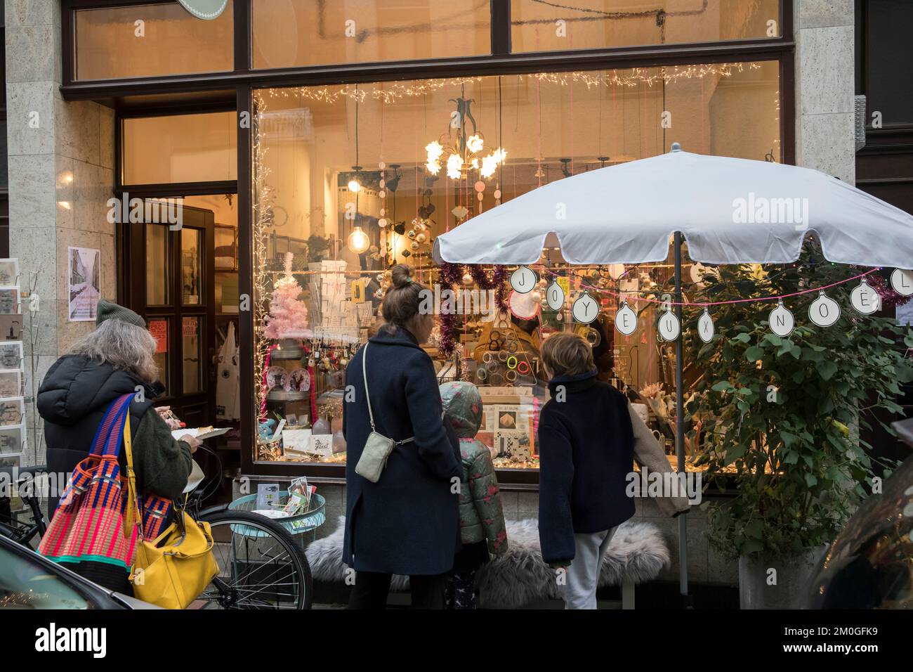 boutique on Koerner street in Ehrenfeld district, Cologne, Germany ...