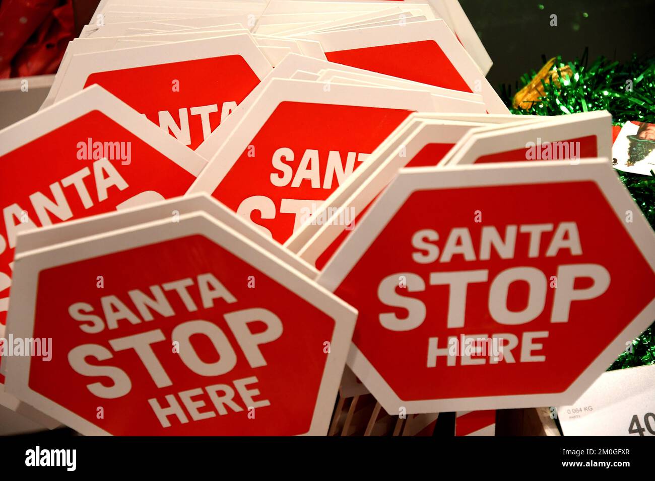 Copenhagen/Denmark/06 December 2022/ Stop sant here sing for sale in ...