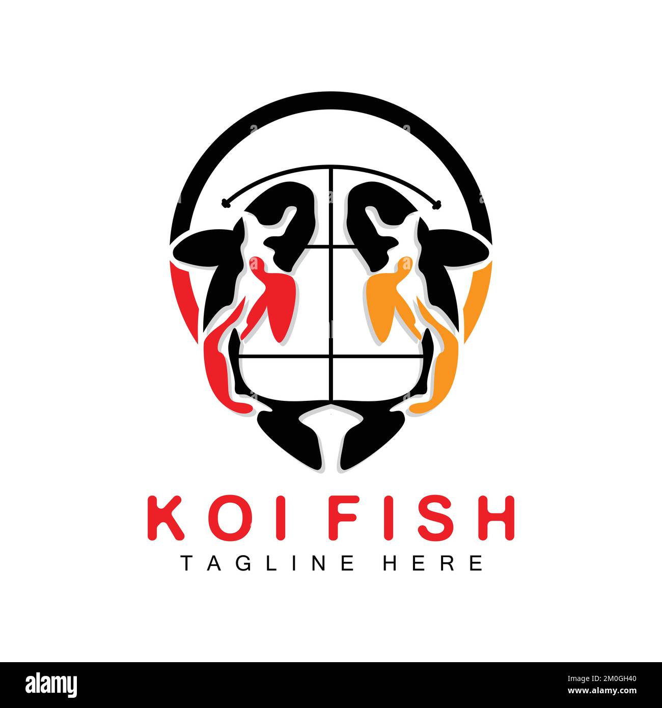 Koi Fish Logo Design, Chinese Lucky And Triumph Ornamental Fish Vector ... Koi Fish Logo Design, Chinese Lucky And Triumph Ornamental Fish Vector ...