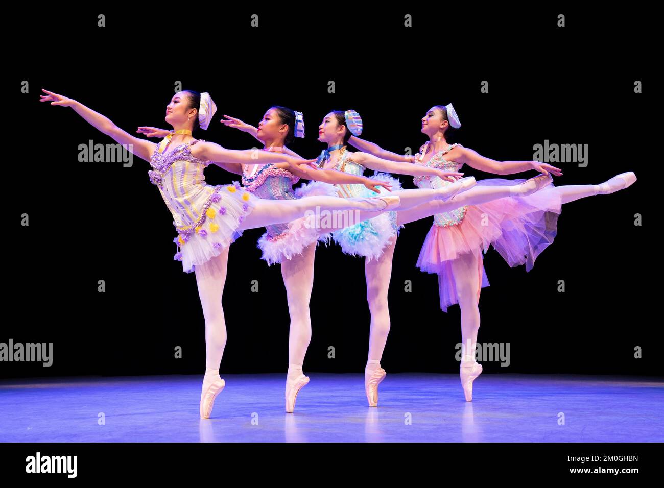 (left to right) Clara Ngo, Kynda Ng, Yuzuki Fujita and Hattie Conway ...
