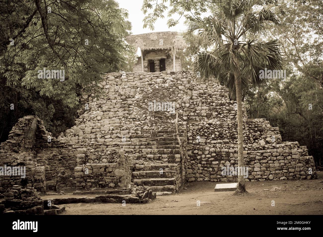 Mexico,Quintana Roo,Coba, Conjunto Las Pinturas ( Pyramid of the ...
