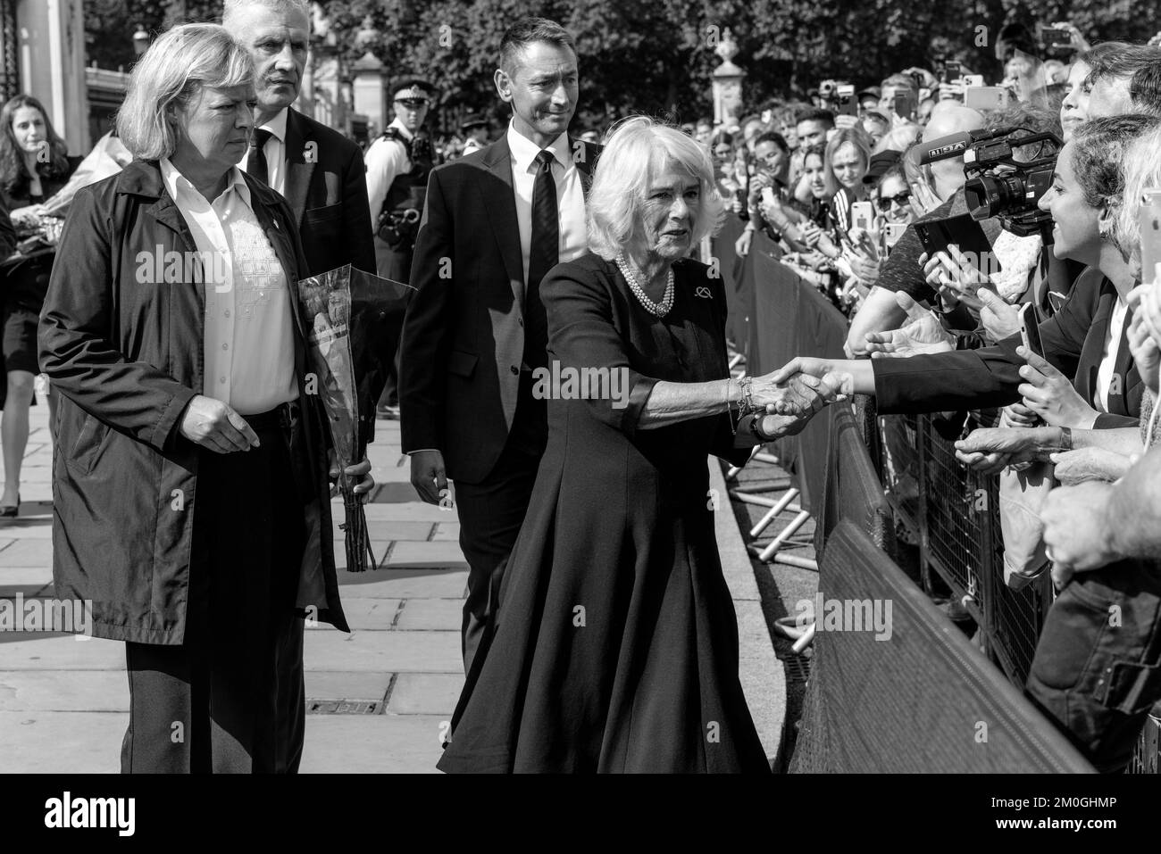 Camilla The Queen Consort Greets Crowds Outside Buckingham Palace ...