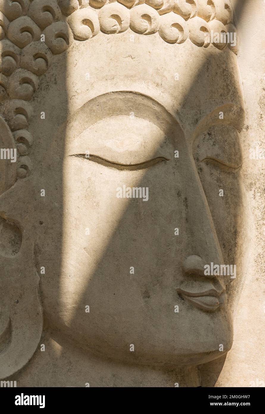 Face of Buddah Stock Photo - Alamy