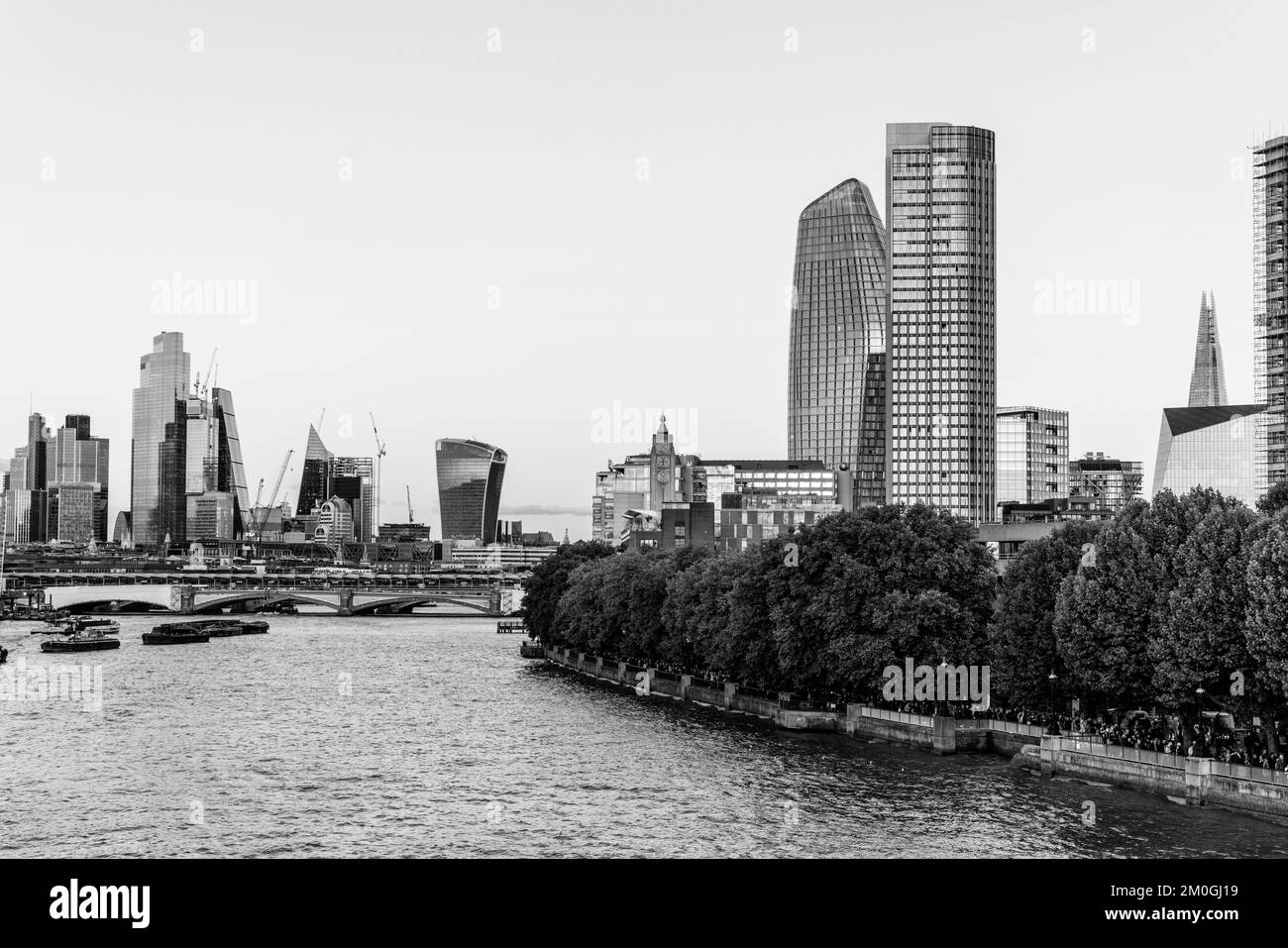 British People and People From Around The World Queue Along The South ...