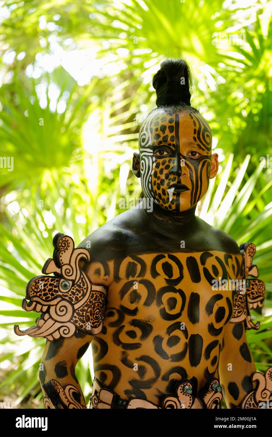 Mexico, Yucatan, Xcaret is an archaeological park located in Riviera ...