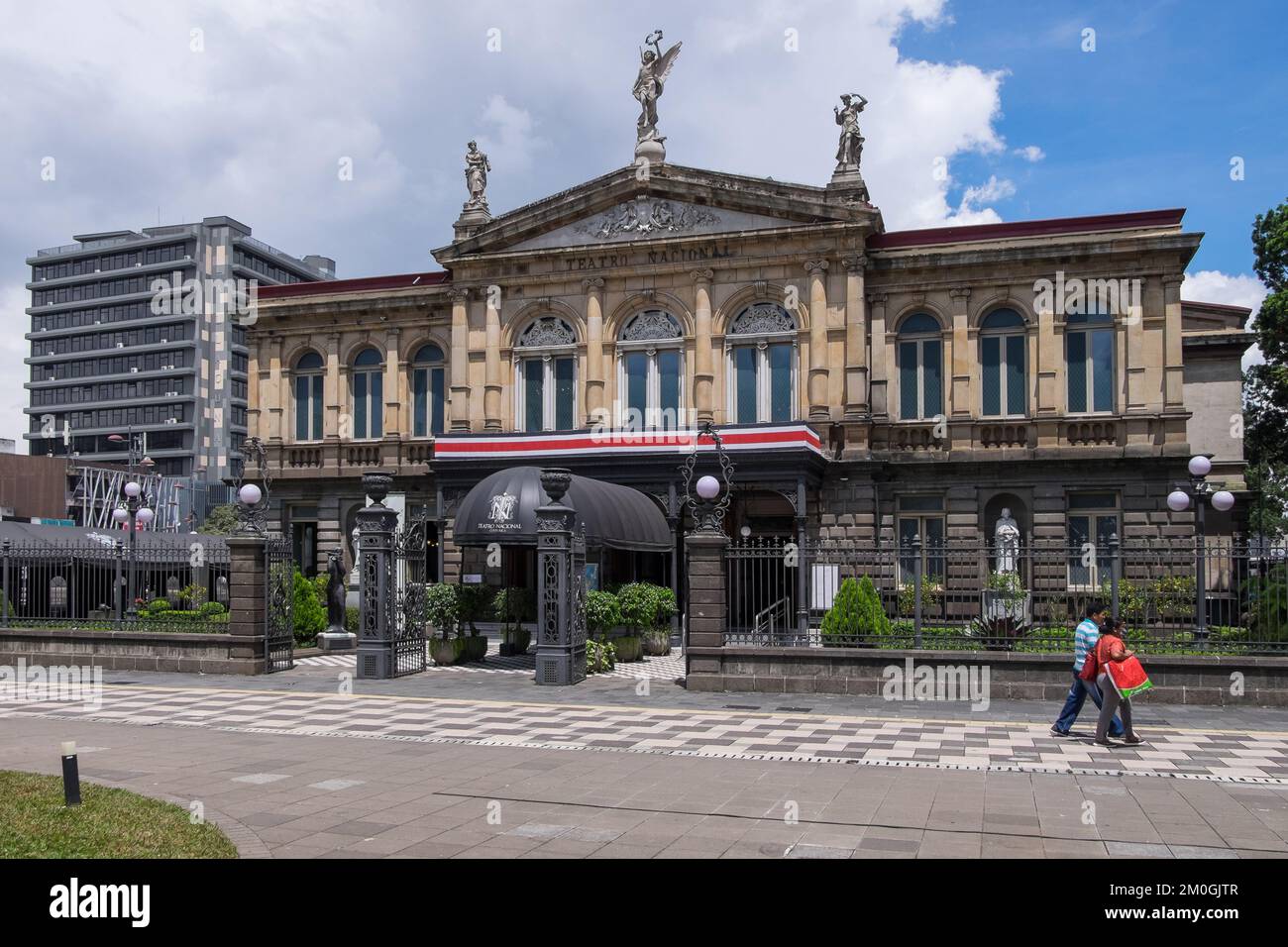 National Theater in the urban center of San José in Costa Rica Stock ...
