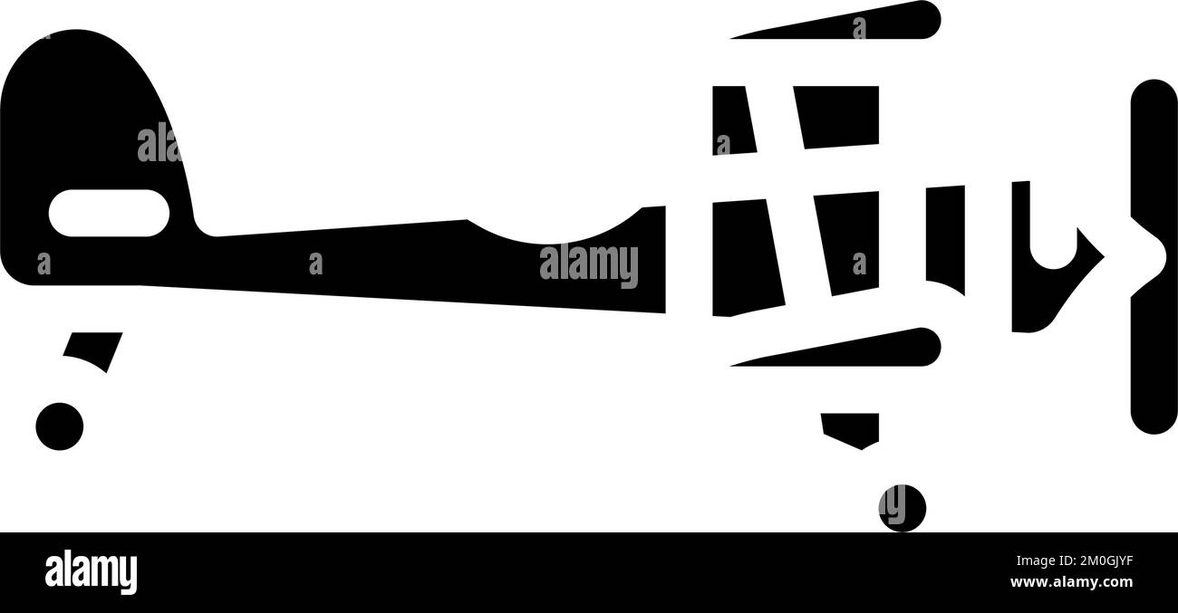Front view biplane Stock Vector Images - Alamy