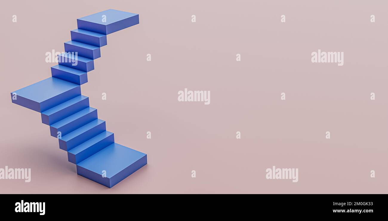 Abstract staircase. Stairs with steps and blank copy space background ...