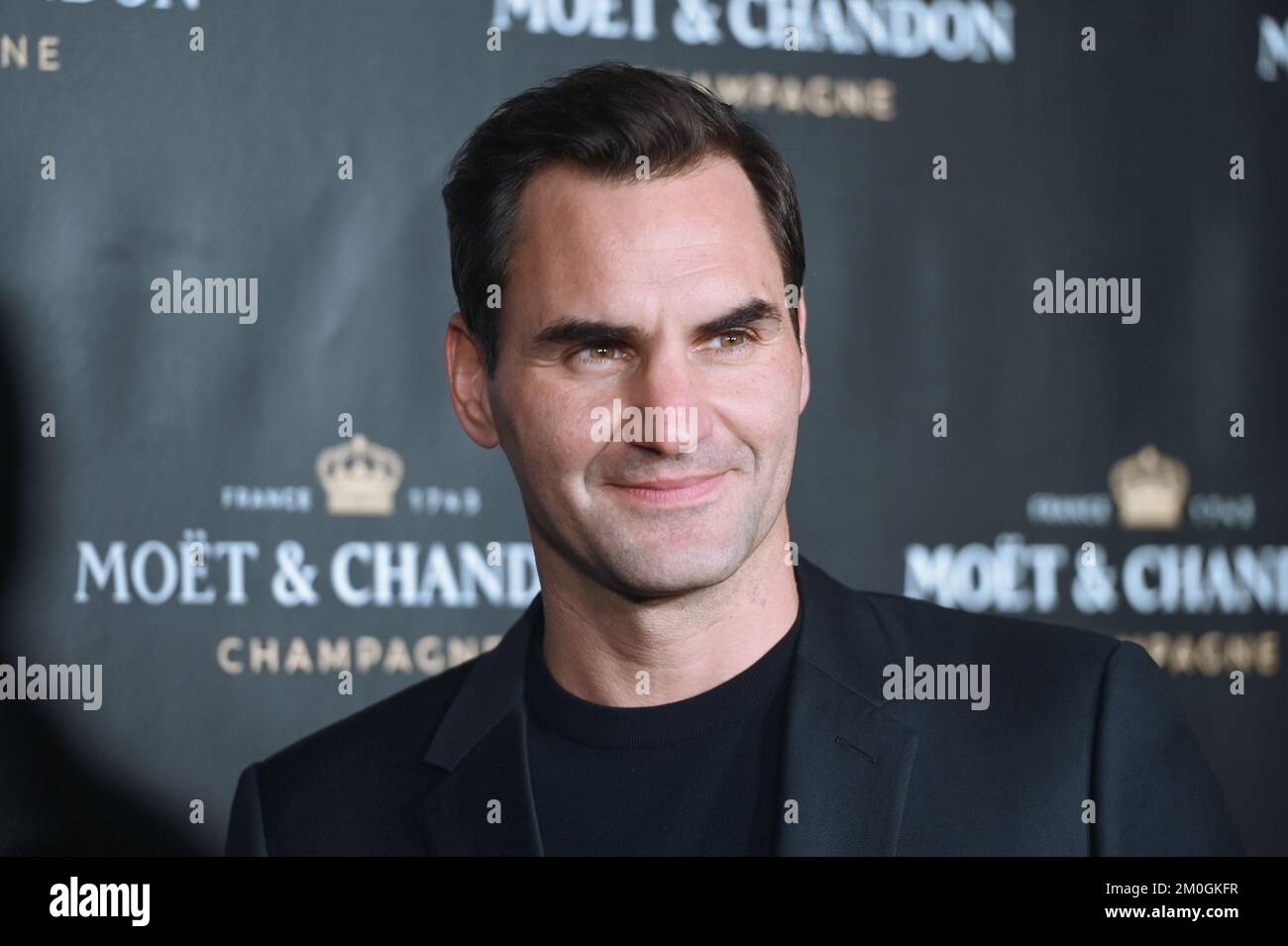 Tennis legend Roger Federer attends the Moet & Chandon Holiday Season ...