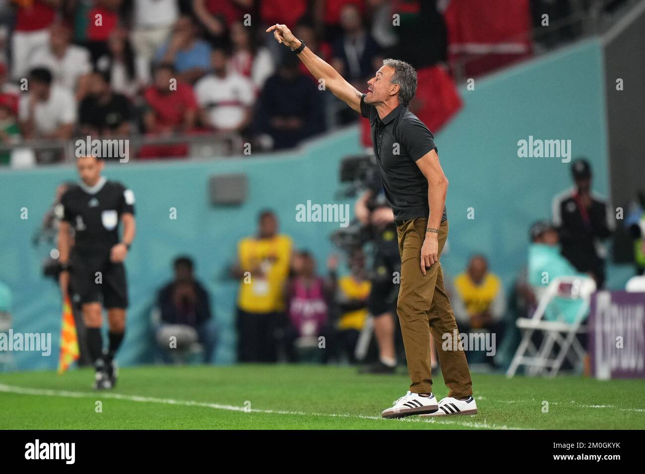 Spain head coach Luis Enrique Martinez during the FIFA World Cup Qatar ...