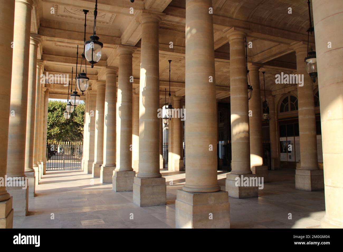 colonnade at palais-royal in paris in france Stock Photo - Alamy