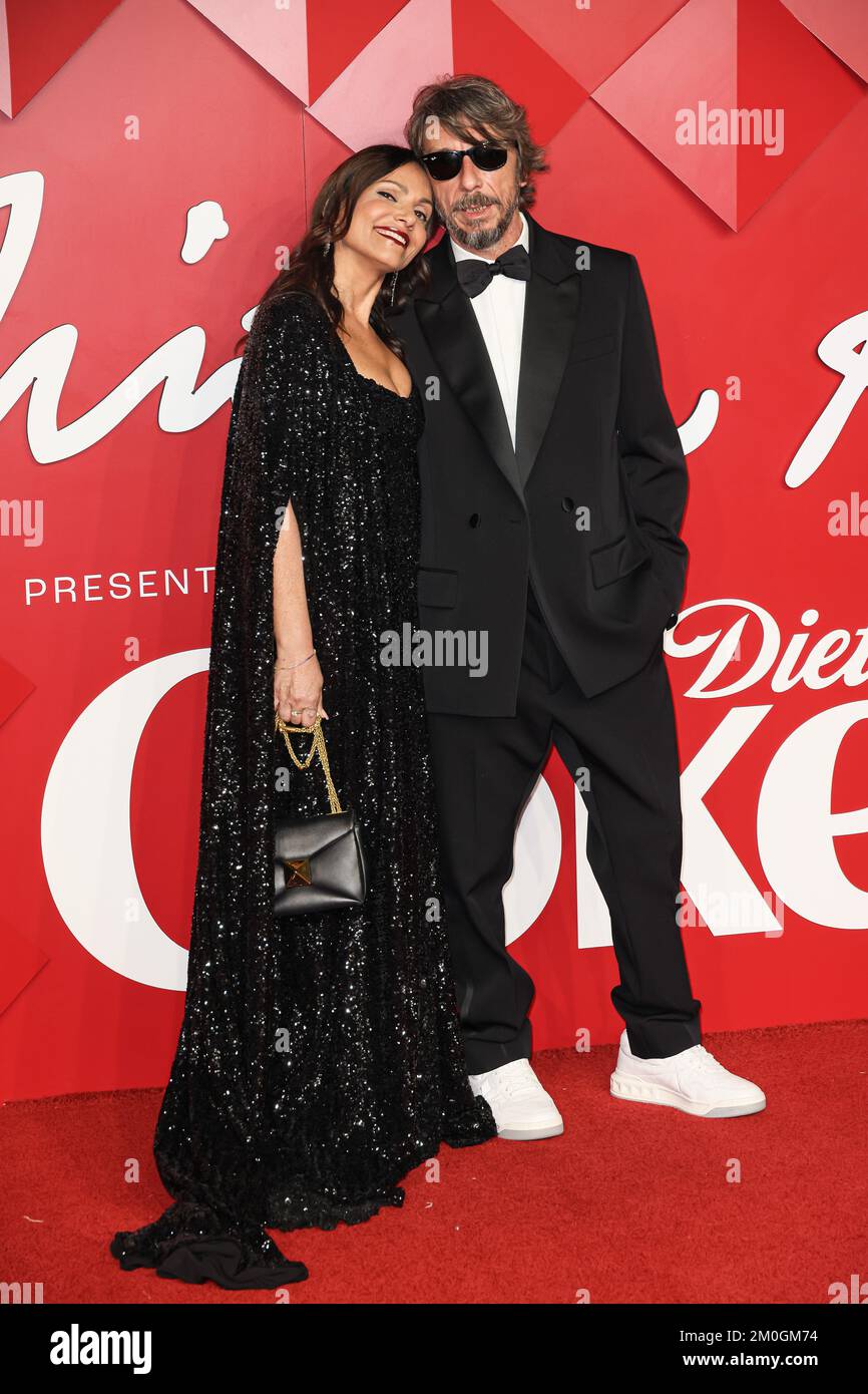 Simona Caggia, Pierpaolo Piccioli attend the British Fashion Awards ...