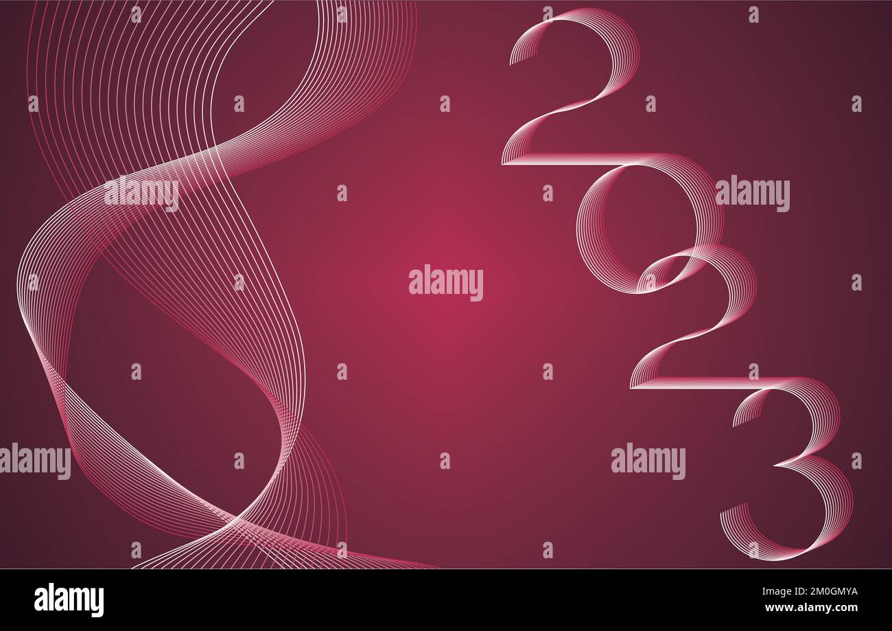 2023 new year vector background. Cover of card for 2023 Creative design ...