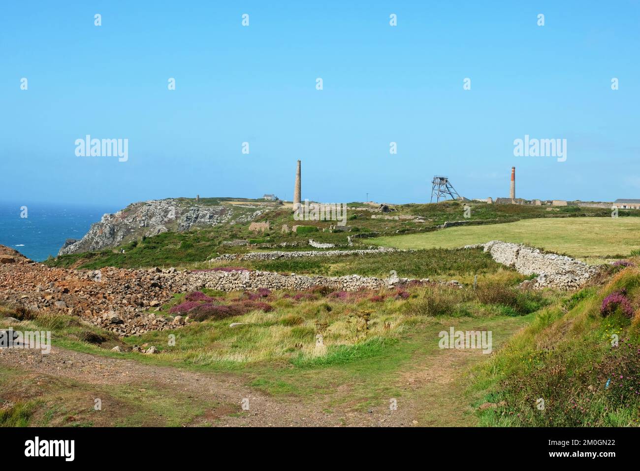 Tin mines at Botallack, near Lands End, a UNESCO World Heritage Site ...