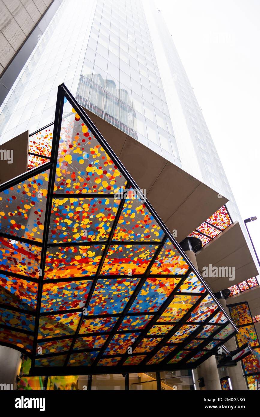 22 Bishopsgate, Twentytwo, commercial skyscraper in London, UK. Lower ...