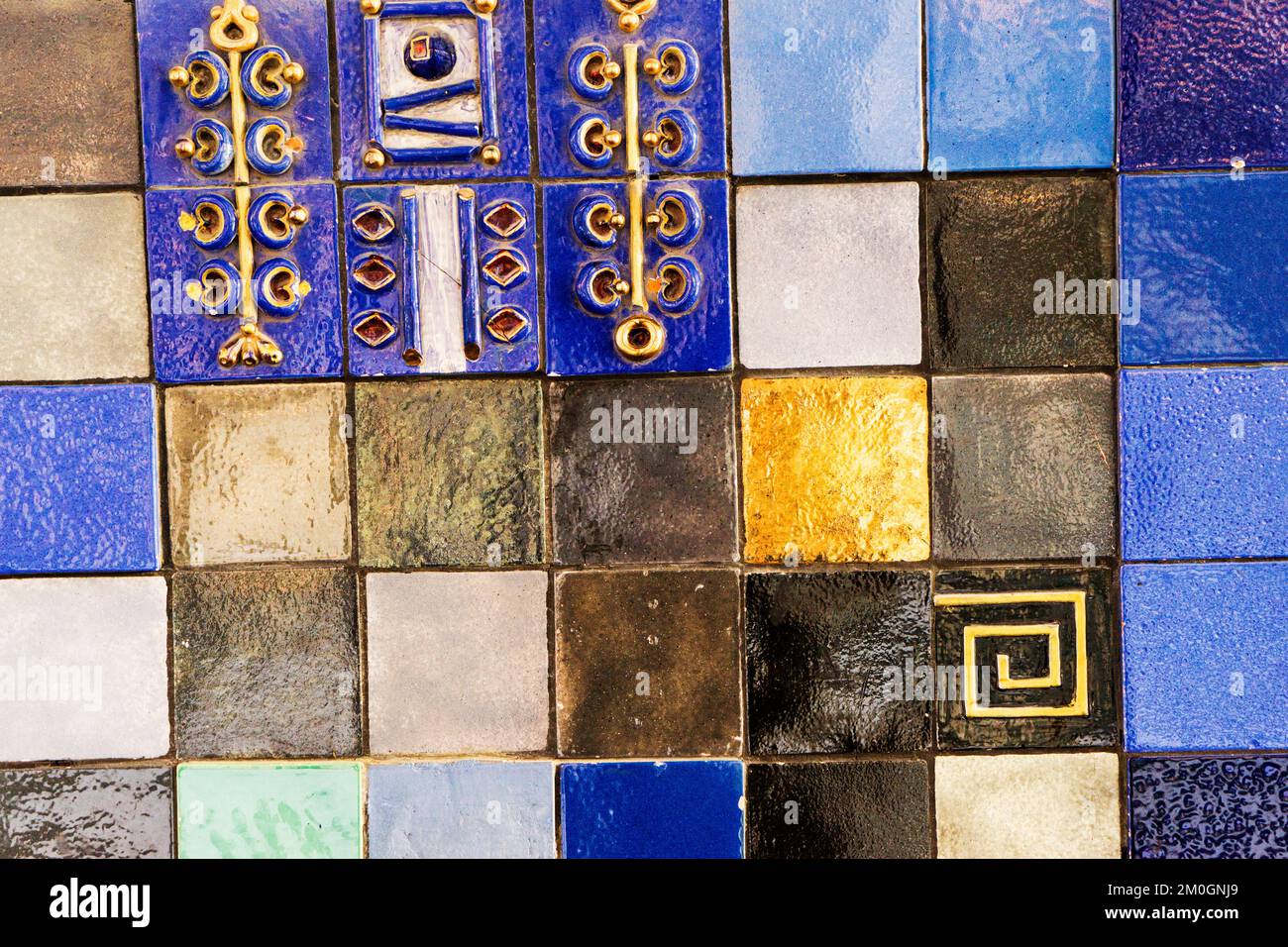 Abstract colorful brick with patterns wall texture and background Stock ...