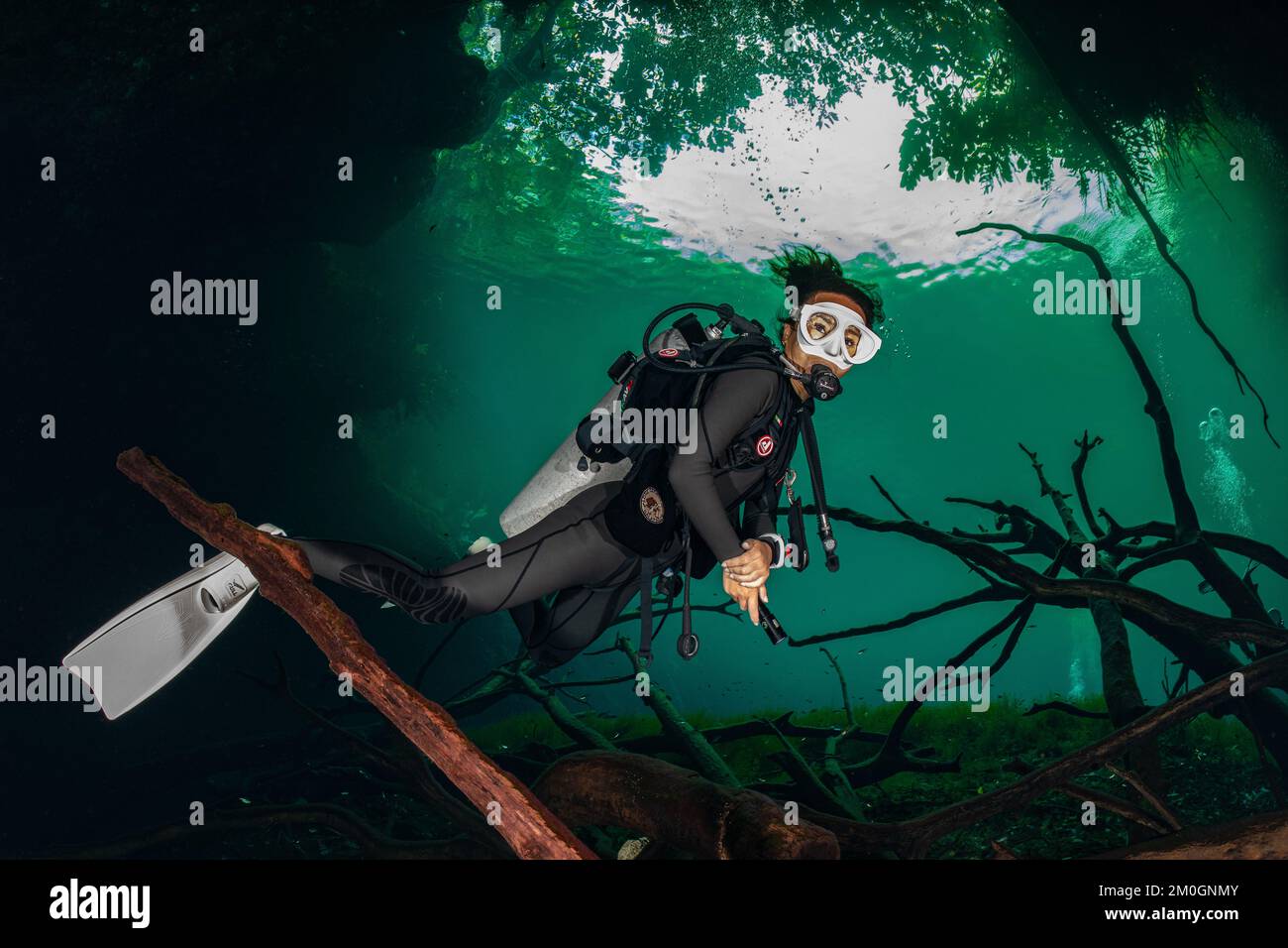 Scuba diving underwater with a car hi-res stock photography and images ...