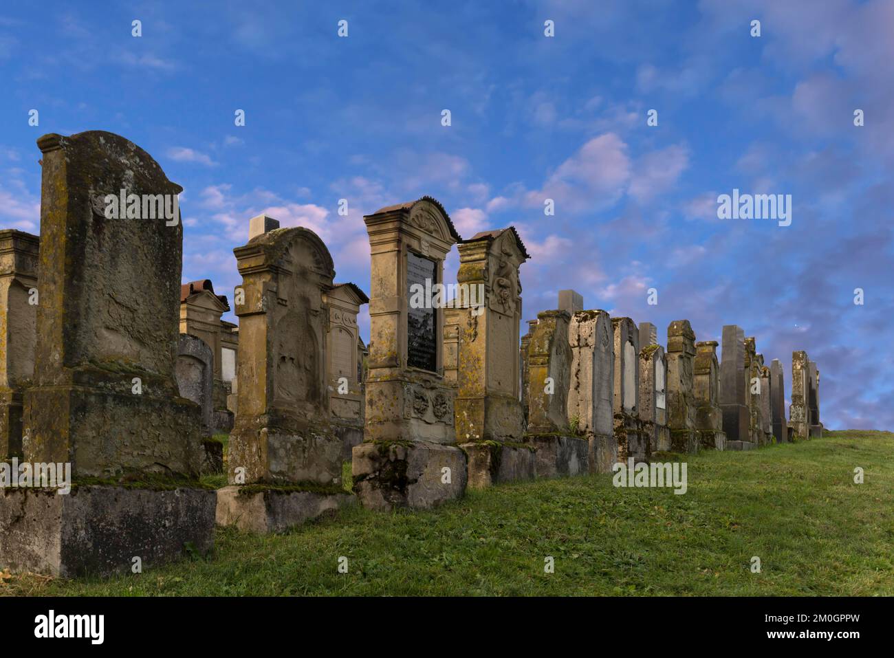 Jewish gravestones, Schnaittach, Middle Franconia, Bavaria, Germany ...