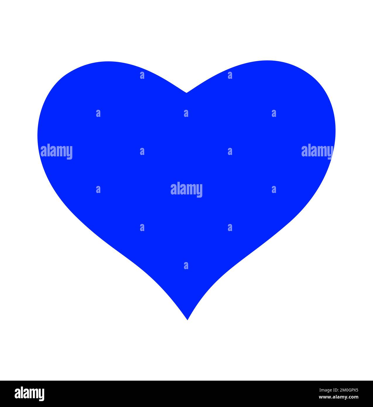 Blue heart on white backround. Blue heart Stock Vector Image & Art - Alamy