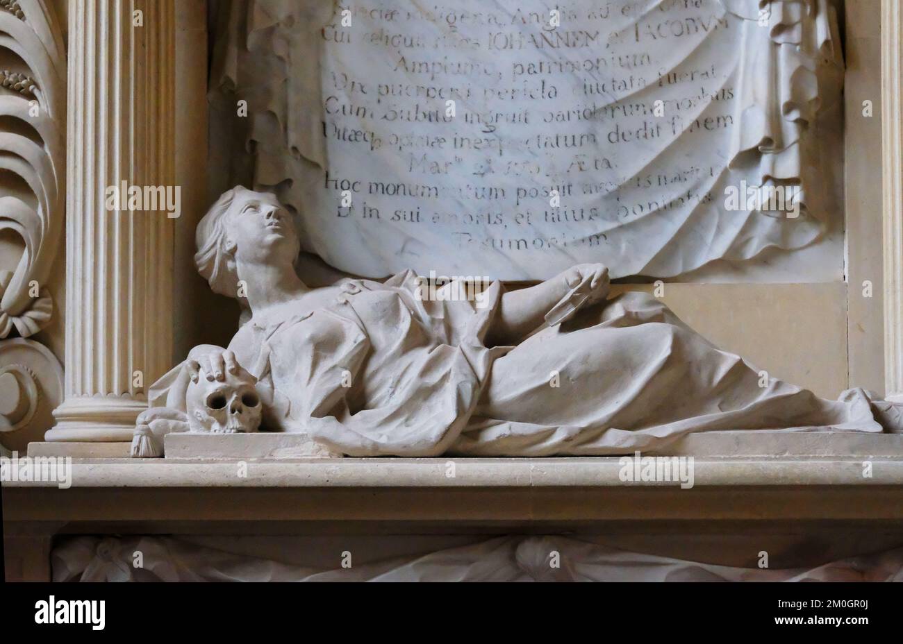 A tomb in Milton Abbey Church dedicated to the Banks family of Corfe ...