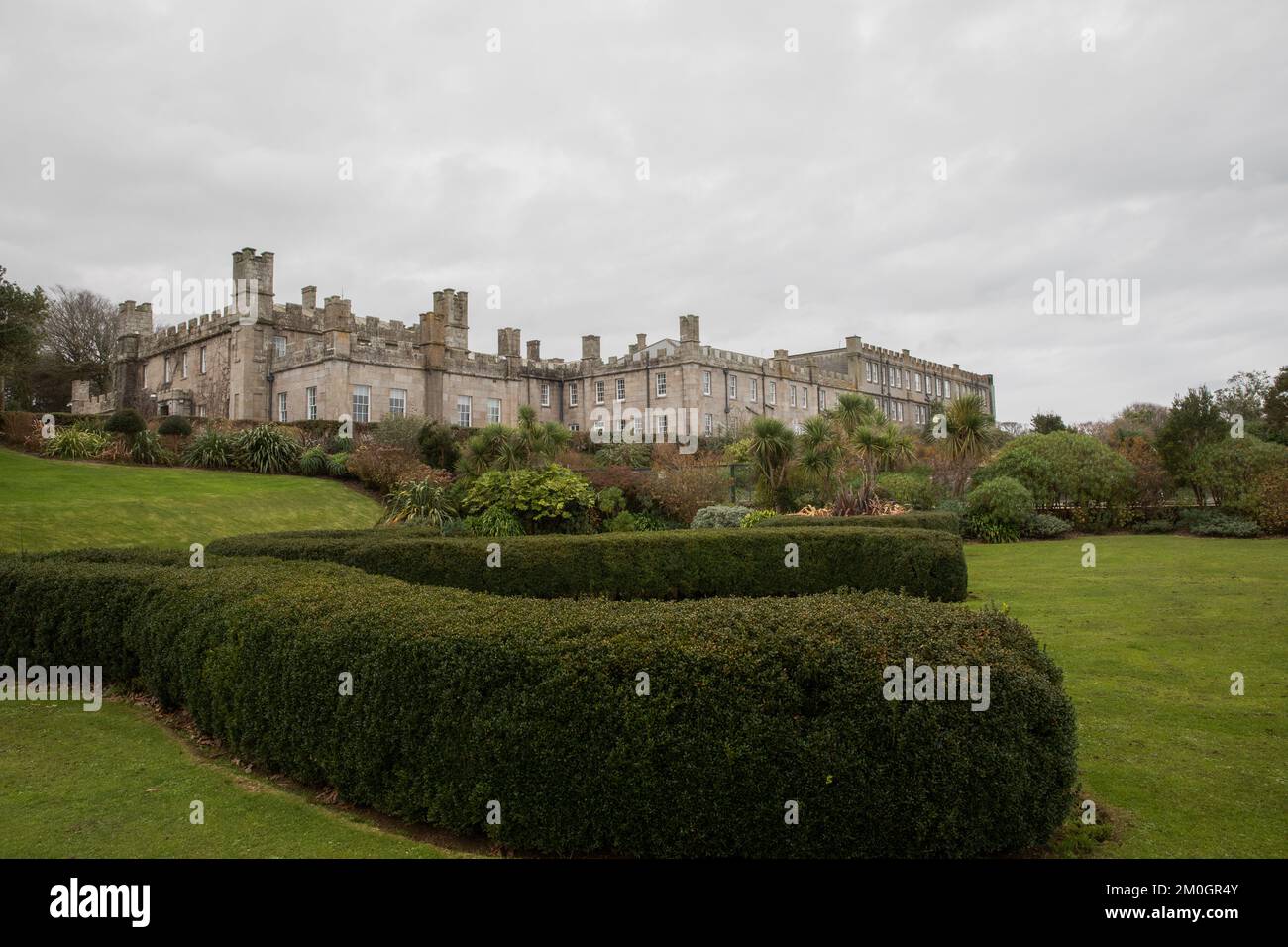 A view of the grounds in Tregenna Castle, St Ives, Cornwall Stock Photo ...