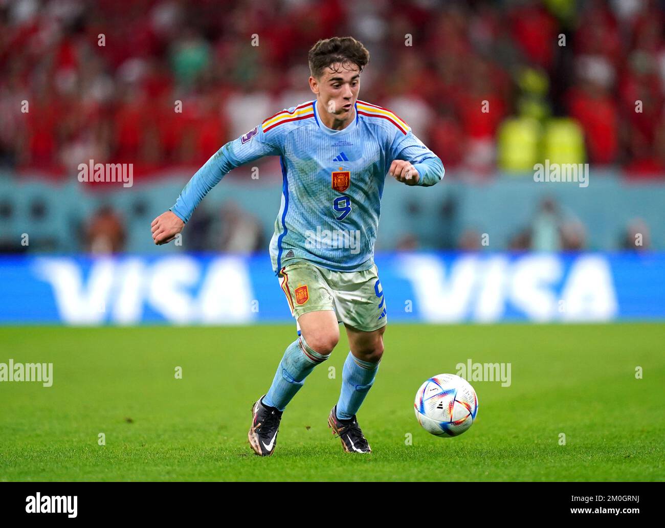 Spain's Gavi during the FIFA World Cup Round of Sixteen match at the ...
