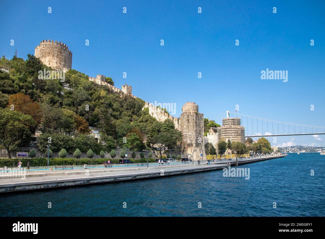 Istanbul,Turkey - 09-02-2022:Historical Rumeli Castle and Bosphorus ...