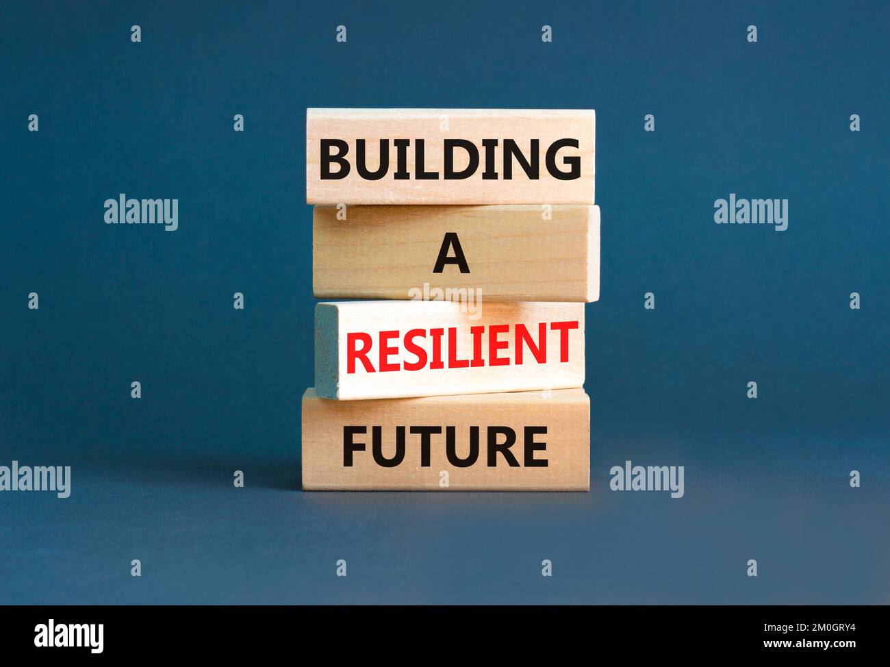 Building a resilient future symbol. Concept word Building a resilient ...