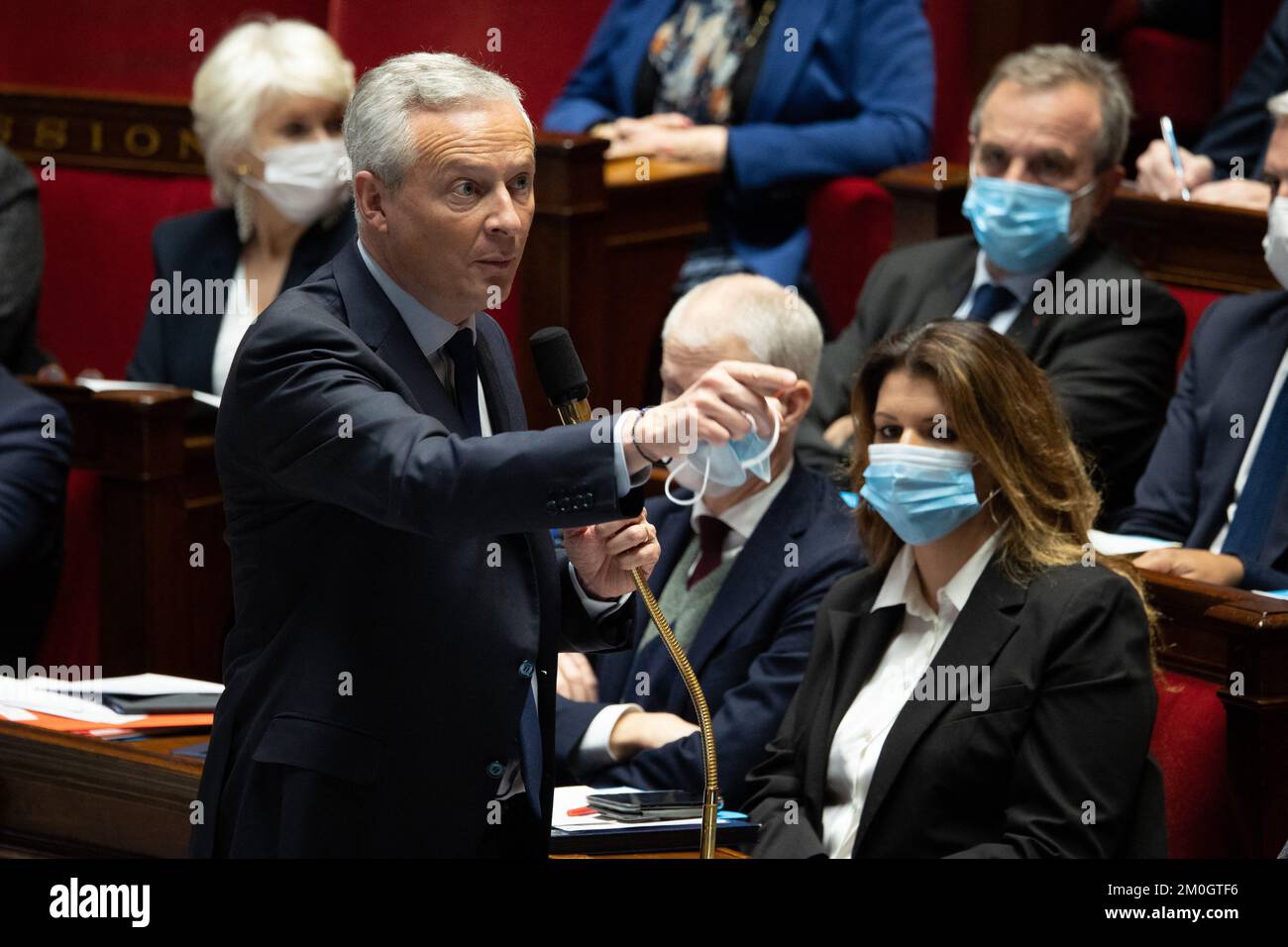 French Finance and Economy Minister Bruno Le Maire during a session of ...