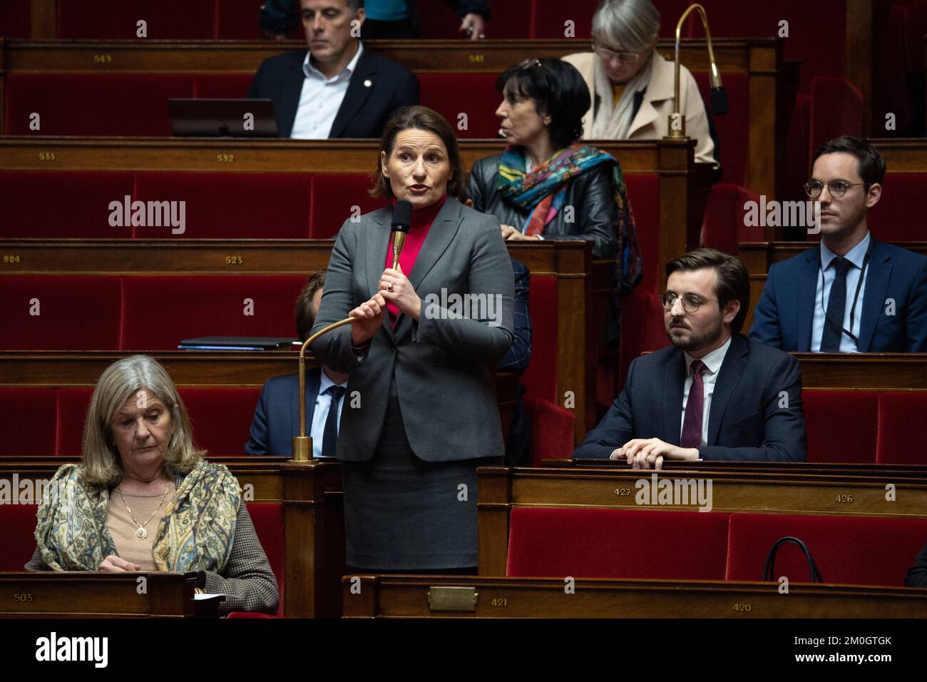 French Socialist Party (PS) deputy Valerie Rabault during a session of ...