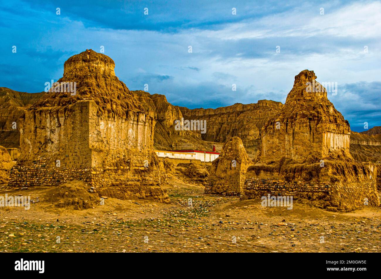Stupas in the kingdom of Guge, Western Tibet, Asia Stock Photo - Alamy