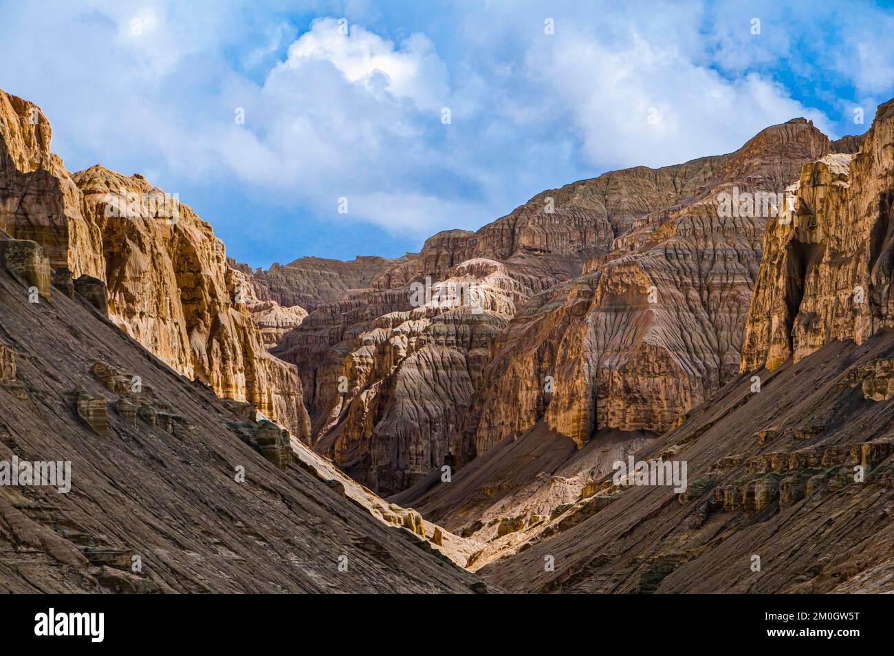 Dry canyon in the kingdom of Guge, Western Tibet, Asia Stock Photo - Alamy