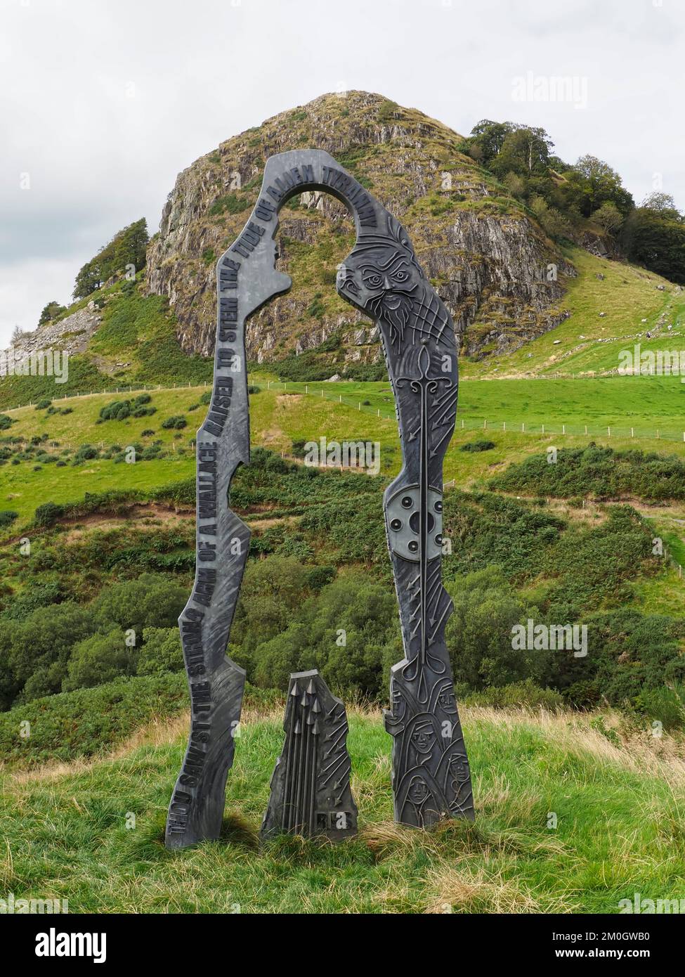 Spirit of Scotland by artist Richard Price, Loudoun Hill, site of ...