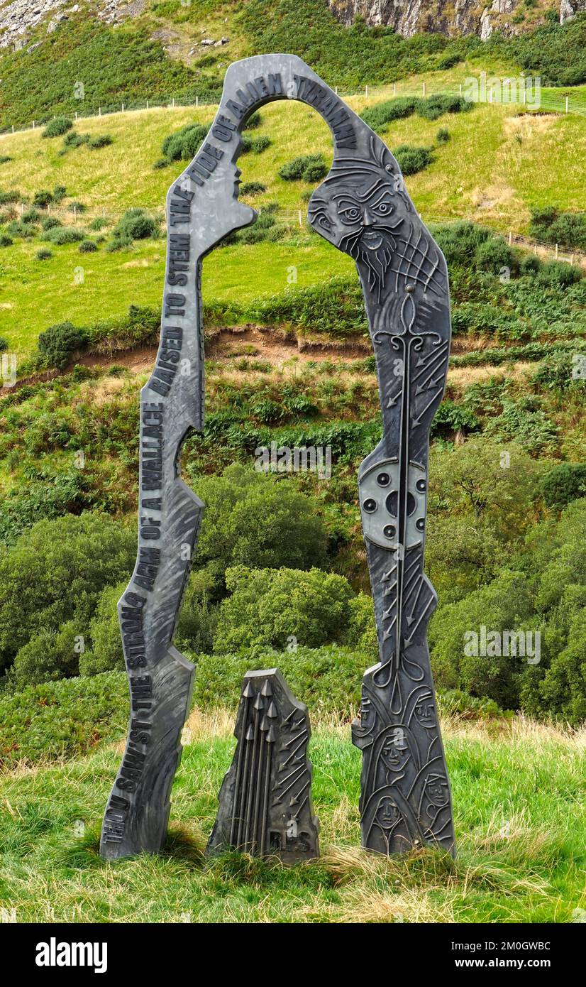 Spirit of Scotland by artist Richard Price, Loudoun Hill, site of ...