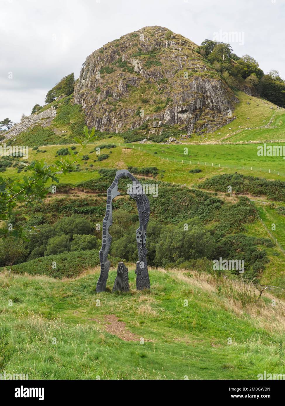 Spirit of Scotland by artist Richard Price, Loudoun Hill, site of ...
