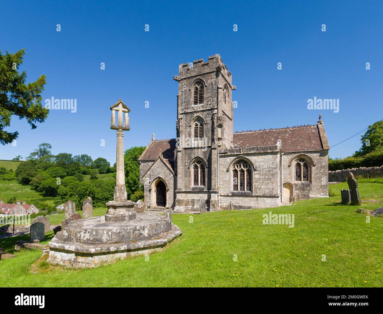 The Church of St Michael and All Angels in the village of Butcombe ...