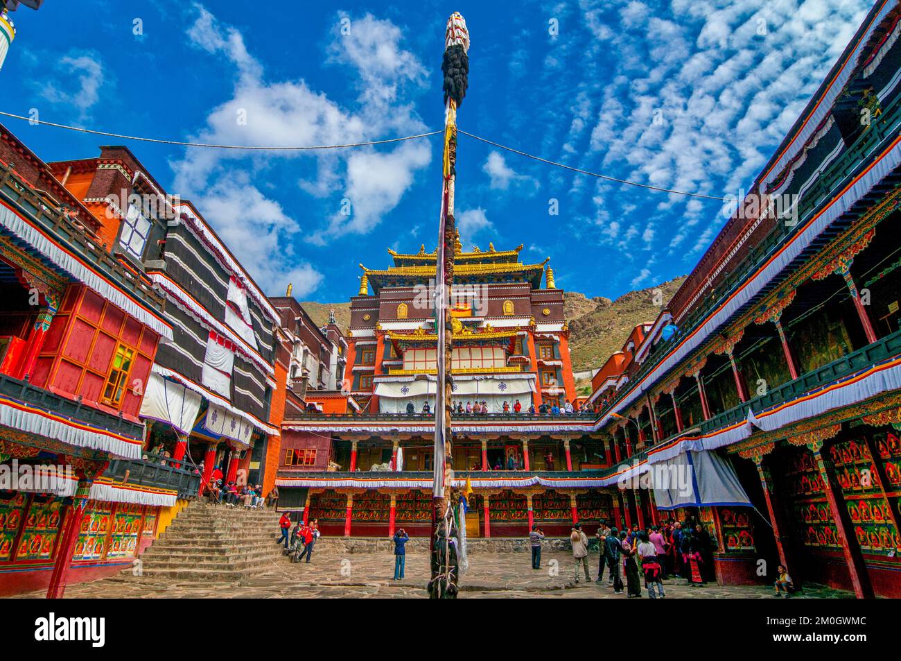 Tashilhunpo monastery, Shigatse, Tibet, Asia Stock Photo - Alamy