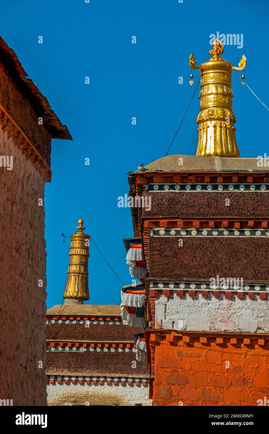 Tashilhunpo monastery, Shigatse, Tibet, Asia Stock Photo - Alamy