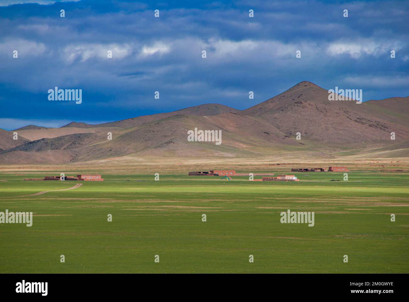 Open tibetan landscape along the road from Gerze to Tsochen, Western ...