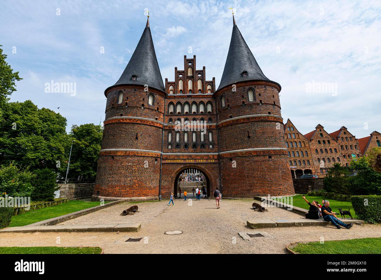 Holsten Gate, Unesco world heritage site Luebeck, Germany, Europe Stock ...