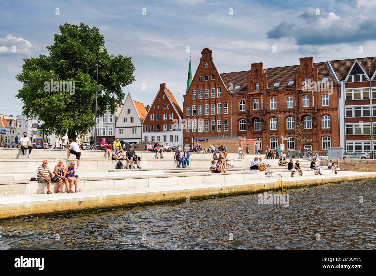 Old Hanse houses in the Unesco world heritage site Luebeck, Germany ...
