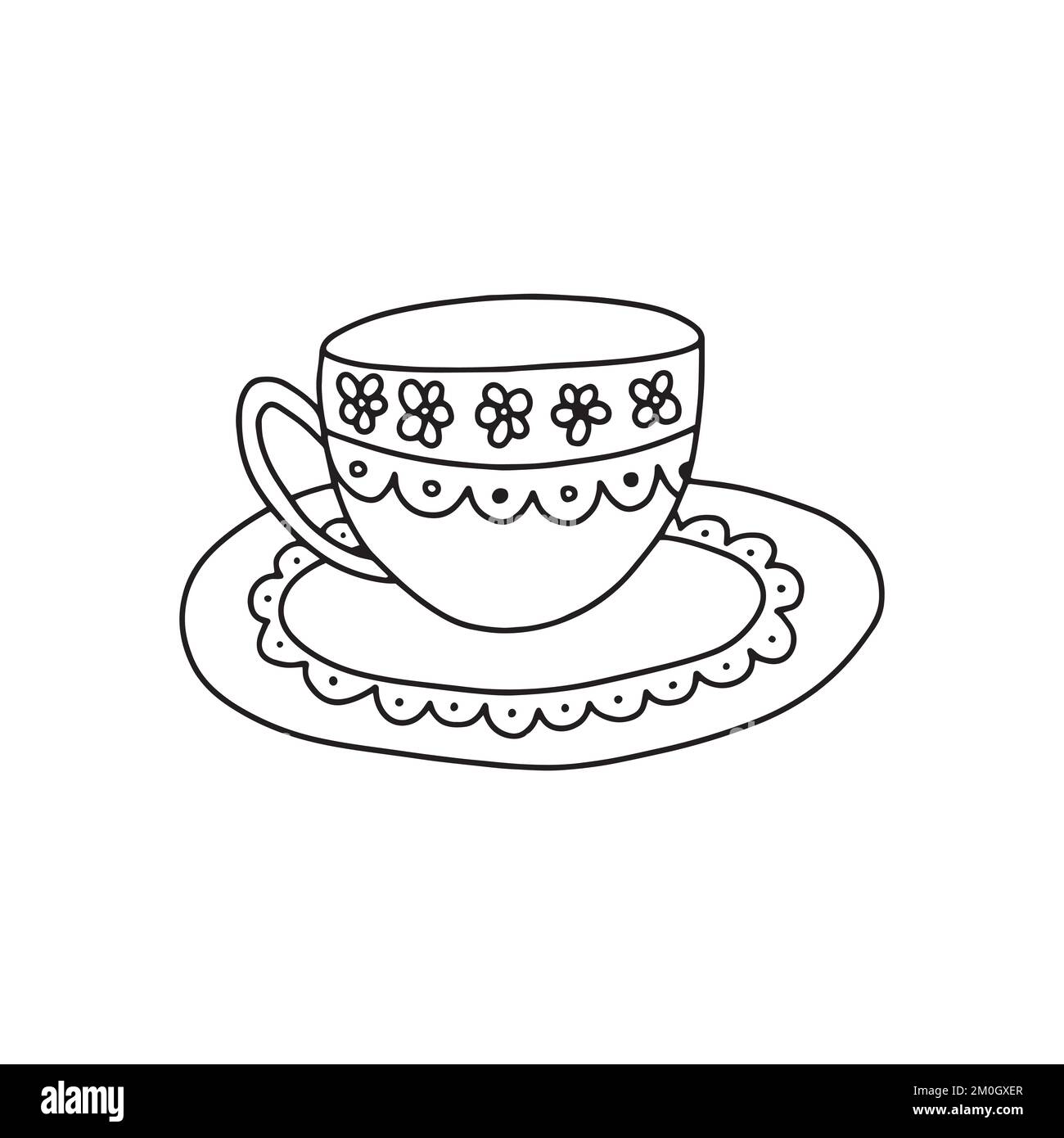 Vector hand drawn cup Stock Vector Image & Art - Alamy