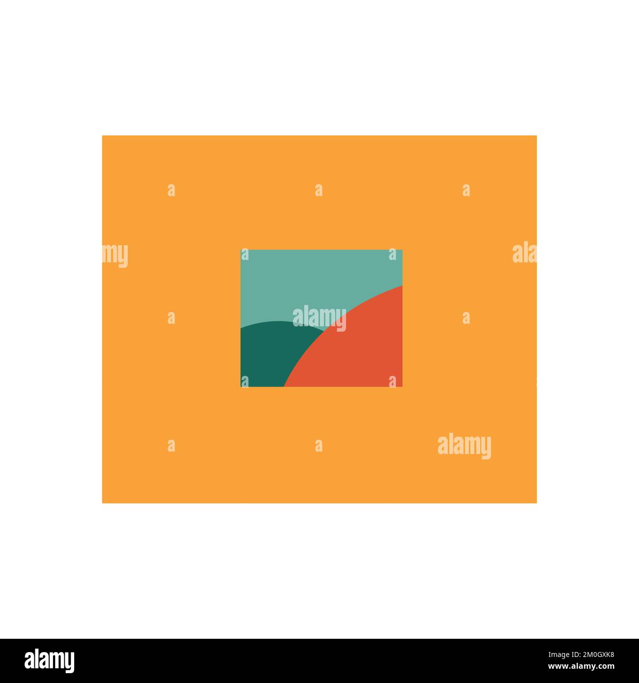 Vector flat picture in frame Stock Vector Image & Art - Alamy