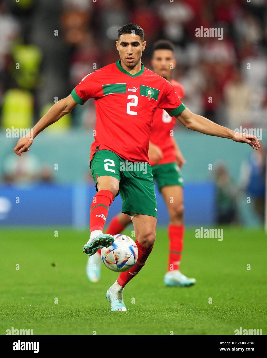 Doha, Qatar. Dec 6, 2022, Achraf Hakimi of Morocco during the FIFA ...